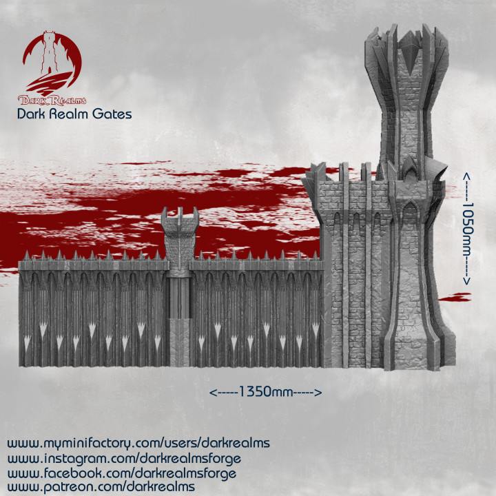 3D Printable Dark Realm Gates by Dark Realms Forge