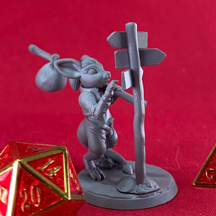 3D Printable Mousefolk Monk - Presupported by Naga Minis