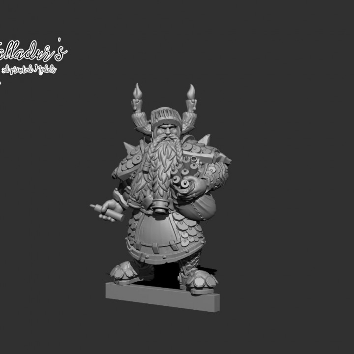 3D Printable GORKY - DWARF BOMBER by Galladur's 3D printed models