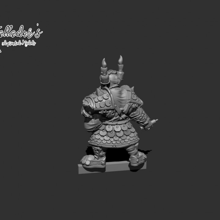 3D Printable GORKY - DWARF BOMBER by Galladur's 3D printed models