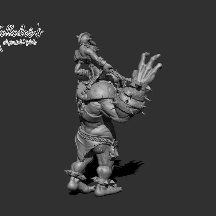 3D Printable GORK - THE CHAINED TROLL by Galladur's 3D printed models