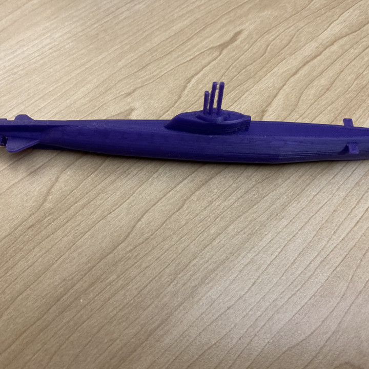 3D Printable Simple U-boat (Type XXI) by a chen