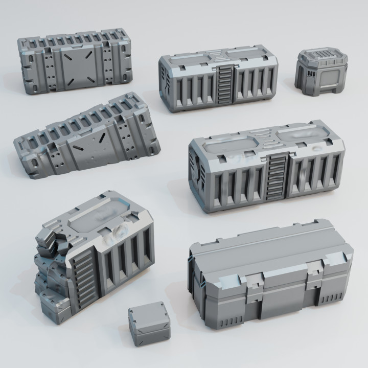 3D Printable Damaged Cargo by Saucermen Studios