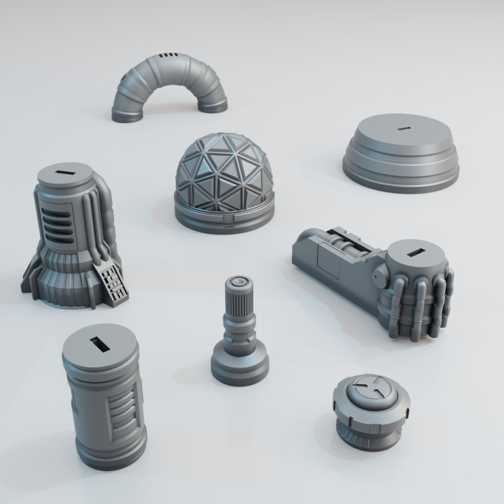3D Printable Modular Engine Room by Saucermen Studios