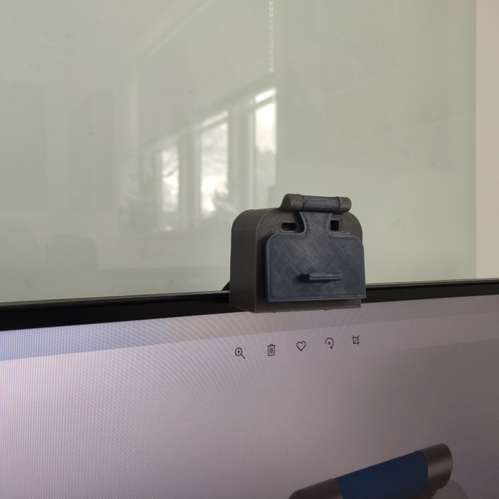 3D Printable Camera Cover for Microsoft LifeCam by Anton Ravn