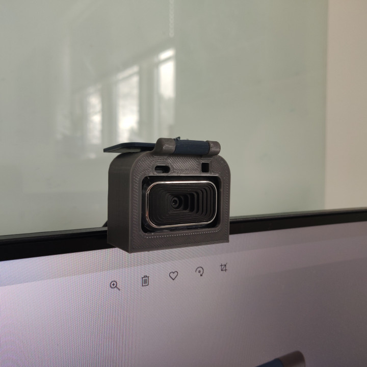 3D Printable Camera Cover for Microsoft LifeCam by Anton Ravn