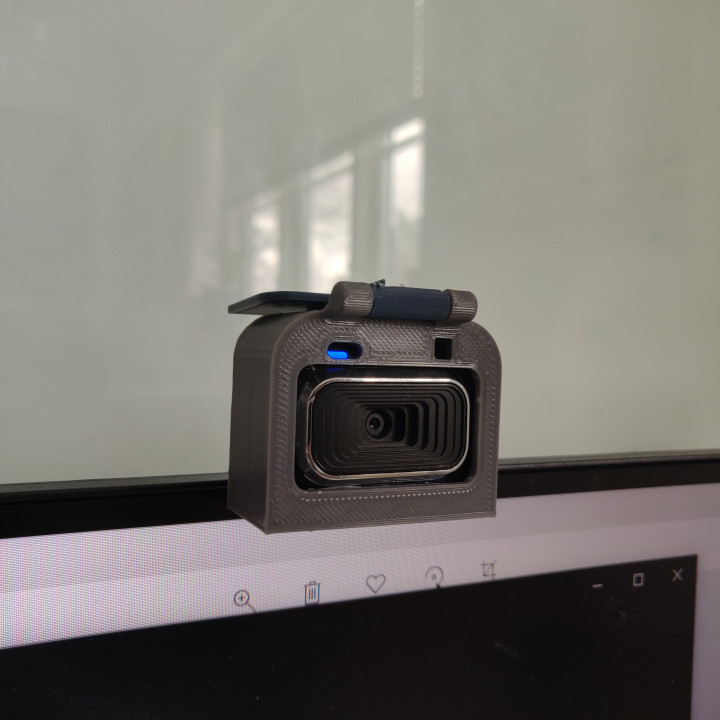 3D Printable Camera Cover for Microsoft LifeCam by Anton Ravn