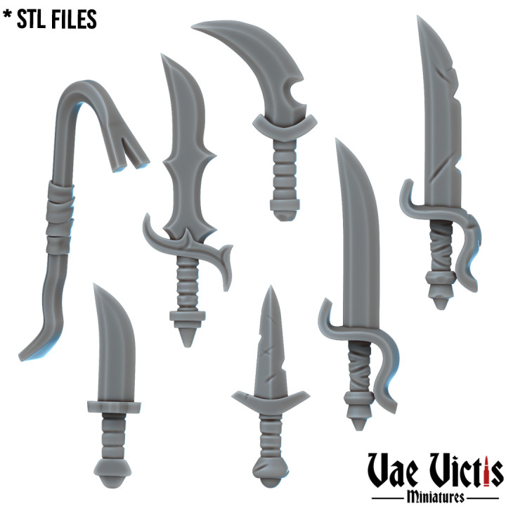 3D Printable The Weapons set by Vae Victis Miniatures