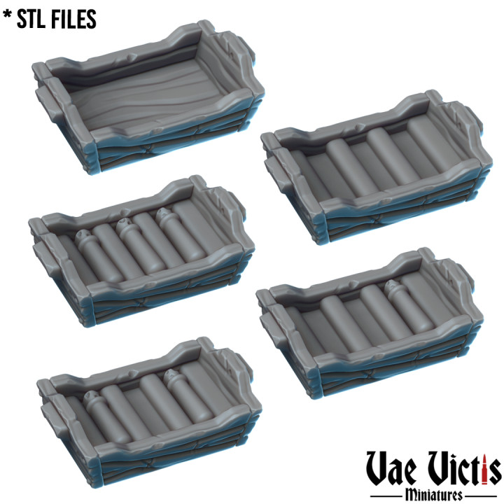 3D Printable The Vial Boxes by Vae Victis Miniatures