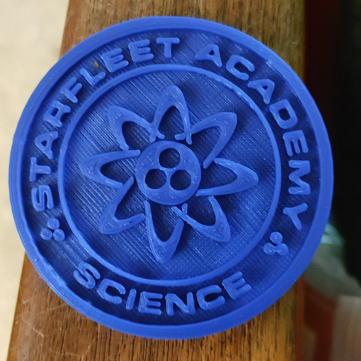 3D Printable Star Trek Starfleet Academy Badges by David Casto