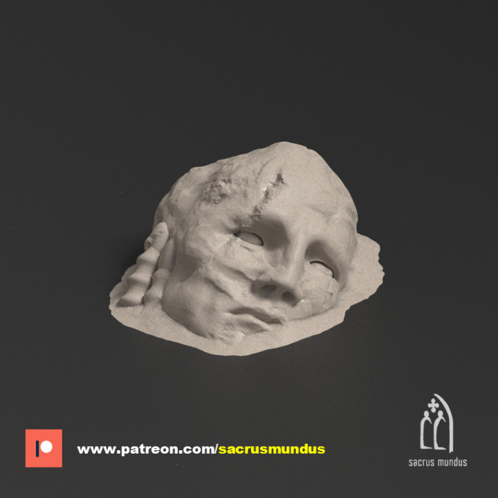 3D Printable Oregia. Alien Sanctum. Head Statues. Alien / Ancient ...