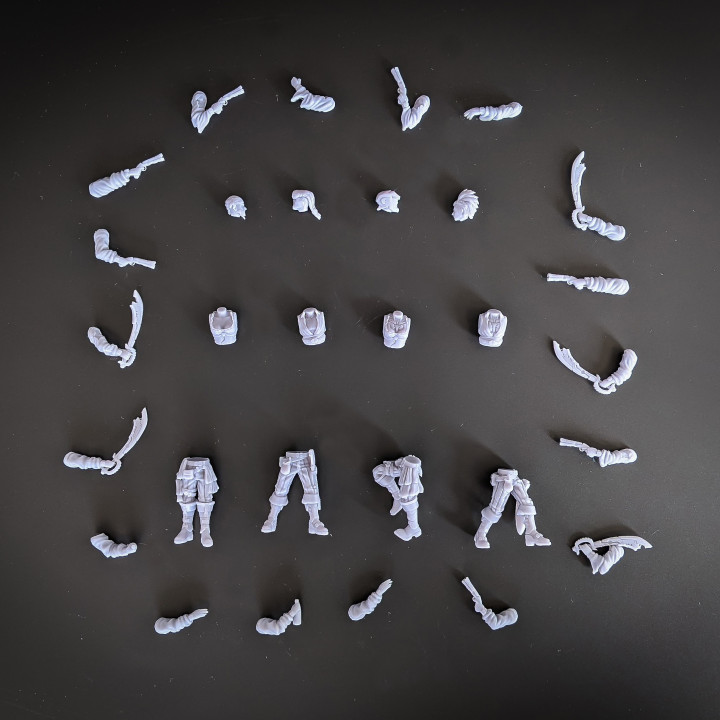 3D Printable Modular Swift Pirate Crew - Space Pirates Collection by ...