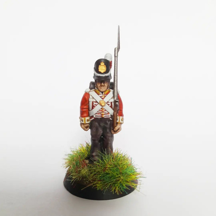 3D Print of British Centre and Flank infantry, Waterloo Uniform 1812 ...