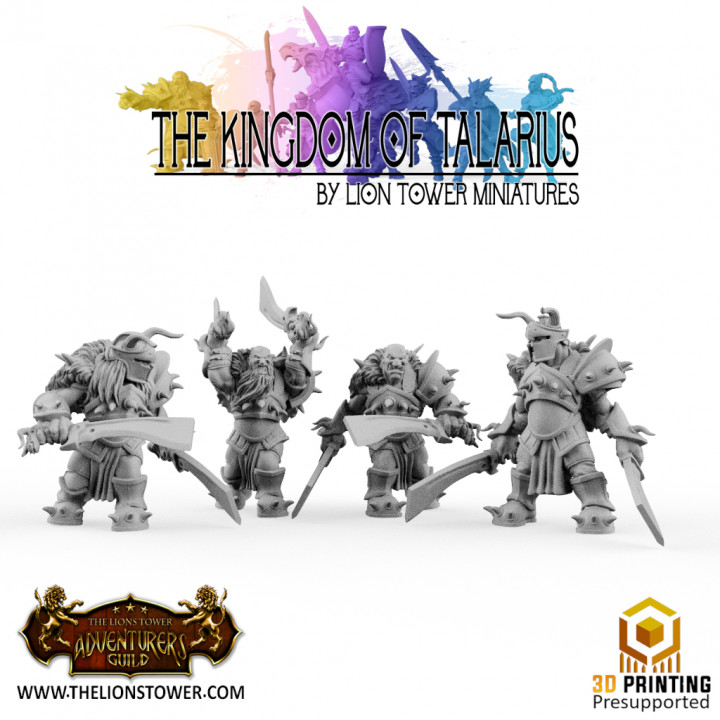 3D Printable Talarian Army - Order of the Behemoth Ogre Knights (32mm ...