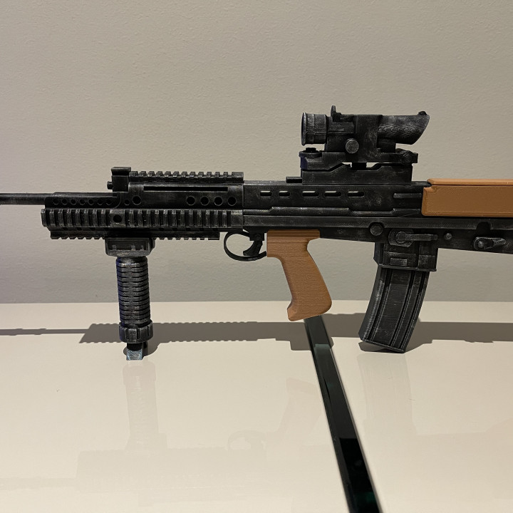 3D Print of L85A2 RIS with Susat L85 Scope - scale 1/4 by ivy1