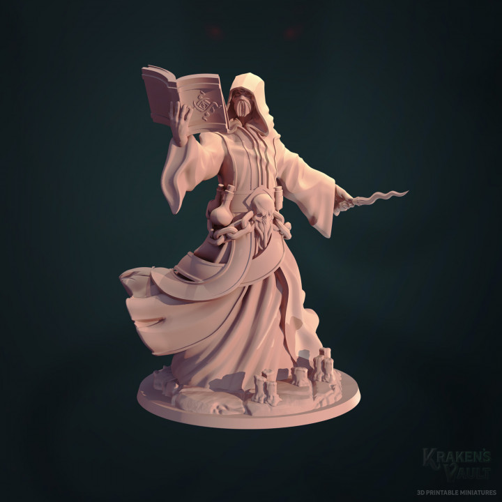 3D Printable Cultist Mage by Kraken's Vault