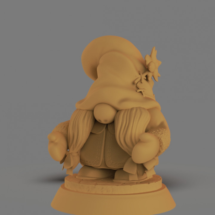 3D Printable Long hair female gnome by Janet_Til2D