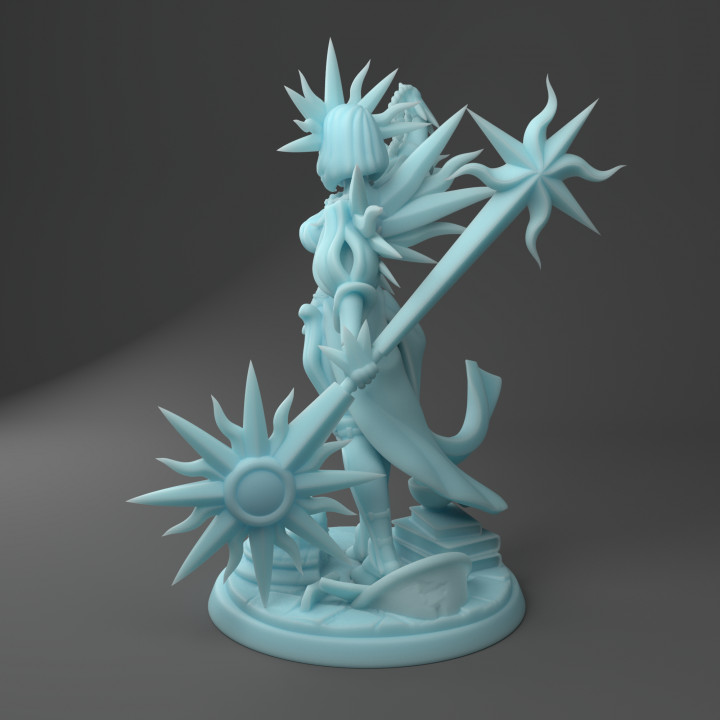 3D Printable Sun-Cleric Devotee by Twin Goddess Miniatures