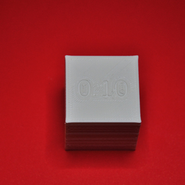 3D Printable Test cubes by Walter Sauf