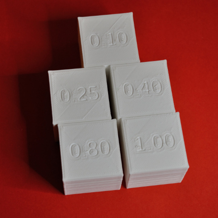 3D Printable Test cubes by Walter Sauf