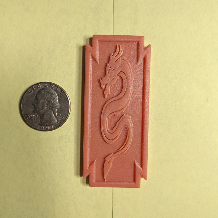 3D Printable Copper Coin - Dragon Variant by Azzecks