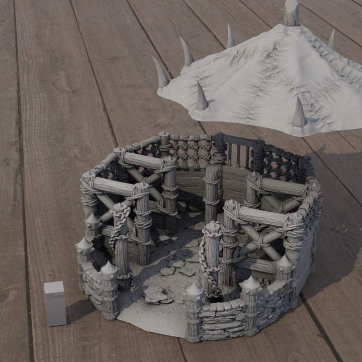 3D Printable Orc Wolfden by Black Magic Pixels