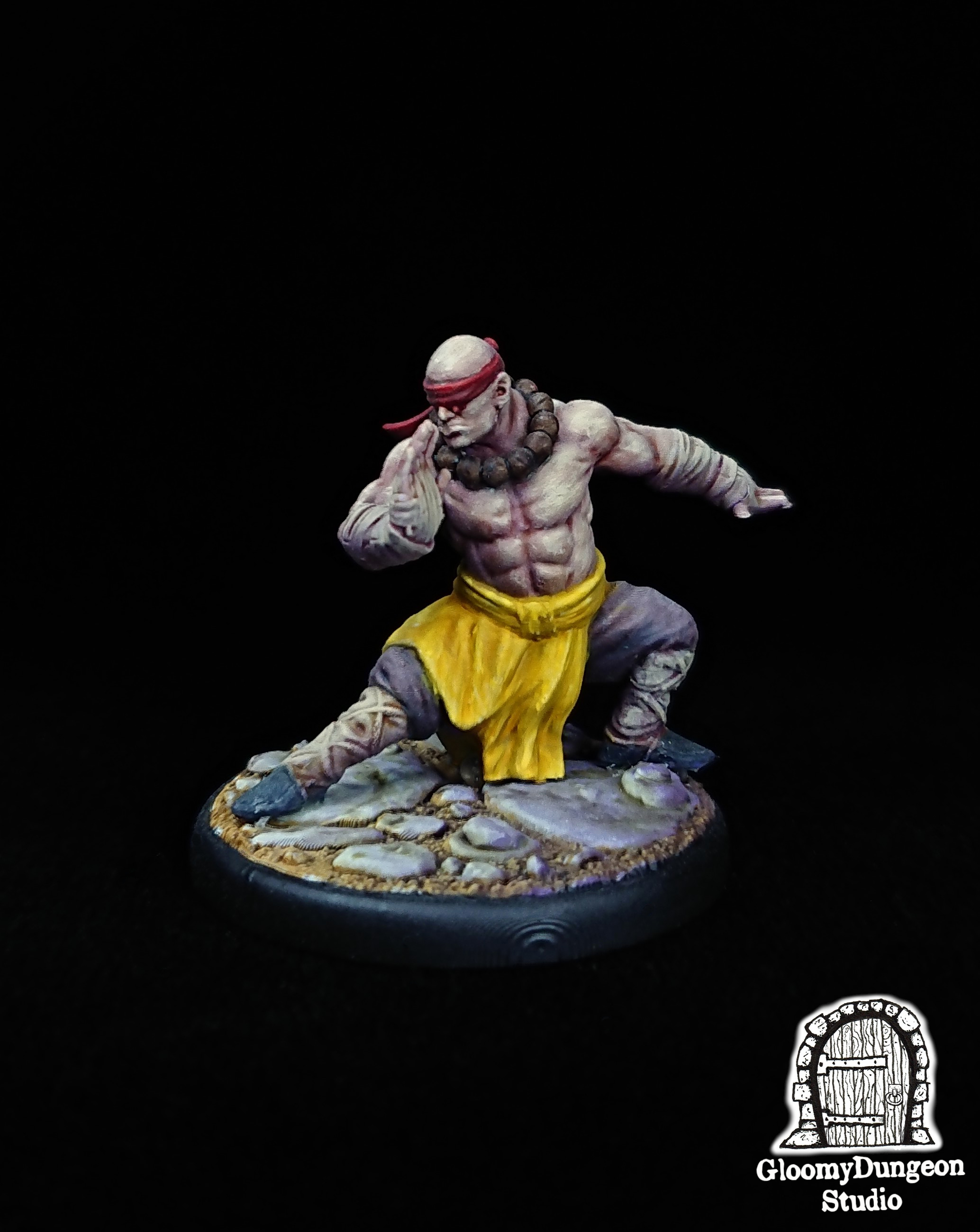 3D Printable Blind Monk Miniature - Pre-Supported by Epics N Stuffs