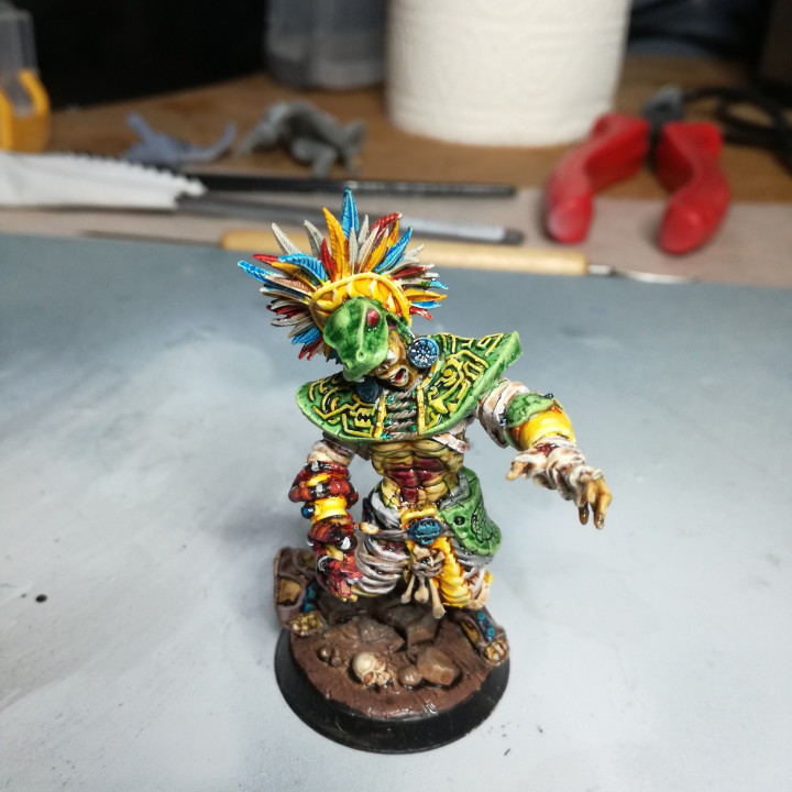 3D Printable INKA MUMMY - Snake Warrior - Fantasy football heavy player ...