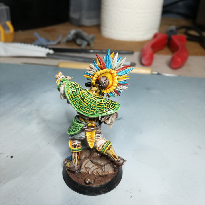 3D Printable INKA MUMMY - Snake Warrior - Fantasy football heavy player ...