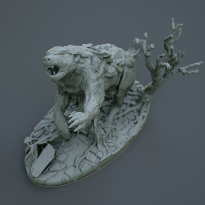 3D Printable dire badger by HarsBeeldt