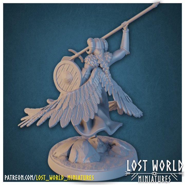 3D Printable Valkyrie Miniature Supported- Pose A - 3D Printable 3D ...
