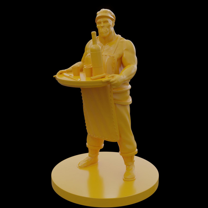 3D Printable Orc Barkeep by YourNeighborKnight Minis