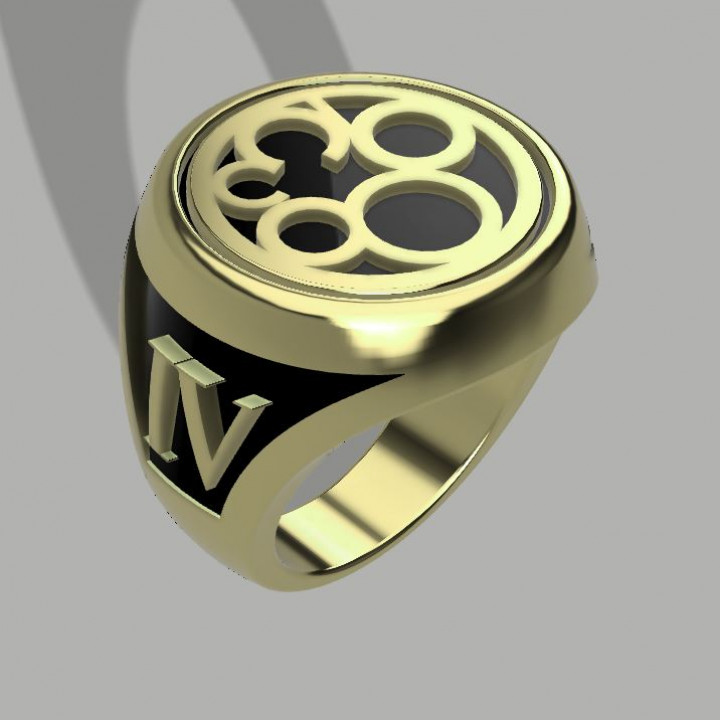3D Printable 863 ring by Yaakov Stolovitsky