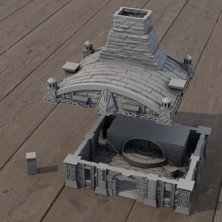 3D Printable Dwarven Forge by Black Magic Pixels