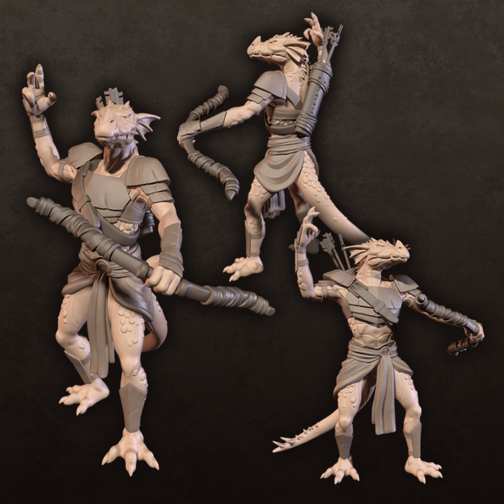 3D Printable Kobolds - Basic Monsters Collection by 3DeRatopsStudio