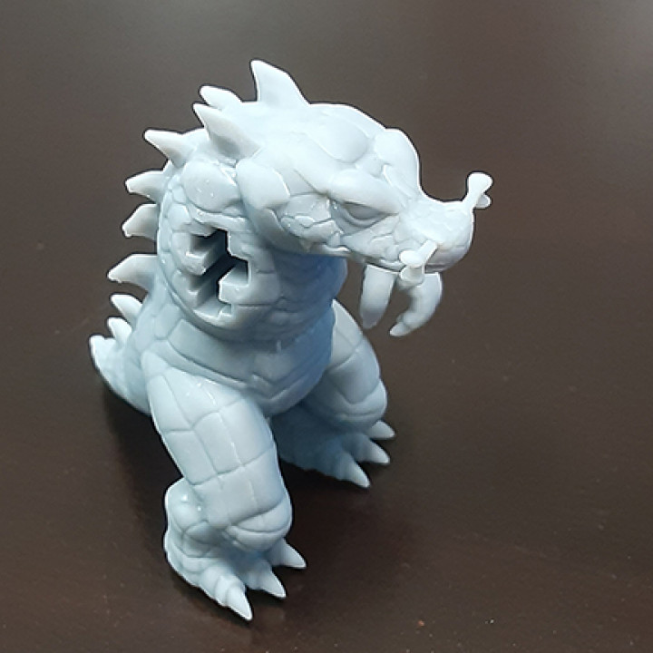 3D Printable Gator-Man - Crocodile-Man Monster by nonPareil Institute
