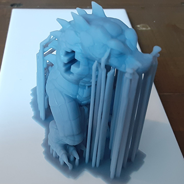 3D Printable Gator-Man - Crocodile-Man Monster by nonPareil Institute