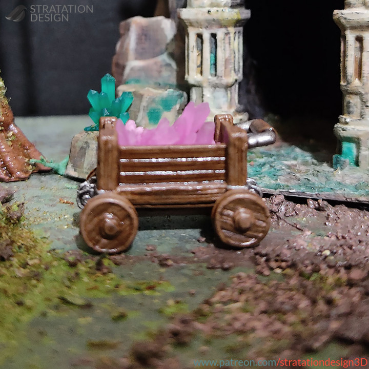 3D Printable Minecart by Stratation Design