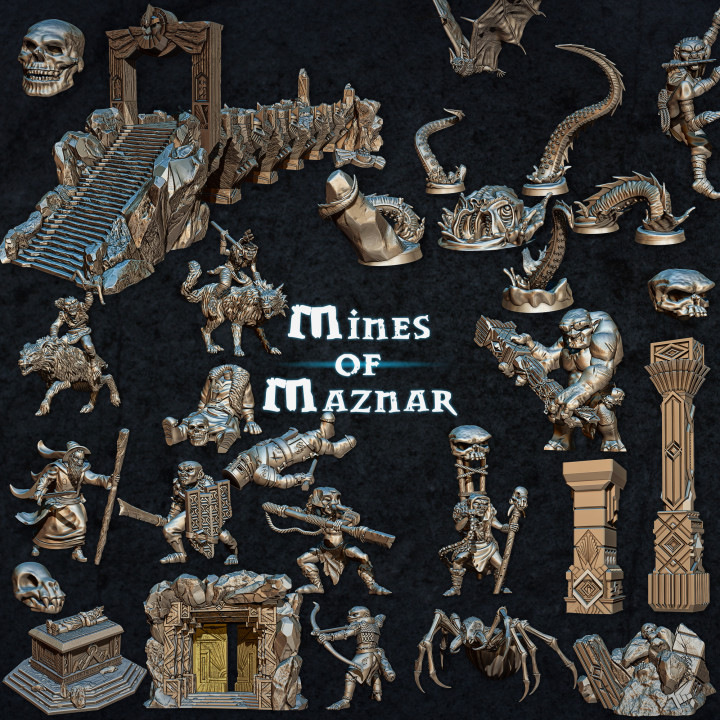Mines of Maznar: 3D Printable DnD Adventure Campaign - MyMiniFactory