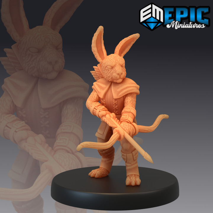 3D Printable Bunny Ranger / Rabbit Bow & Arrow / Rodent Archer by Epic ...