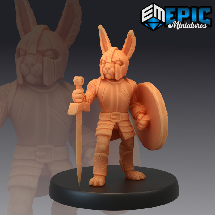 3D Printable Bunny Army Set / Rabbit Warrior / Rodent Collection by ...