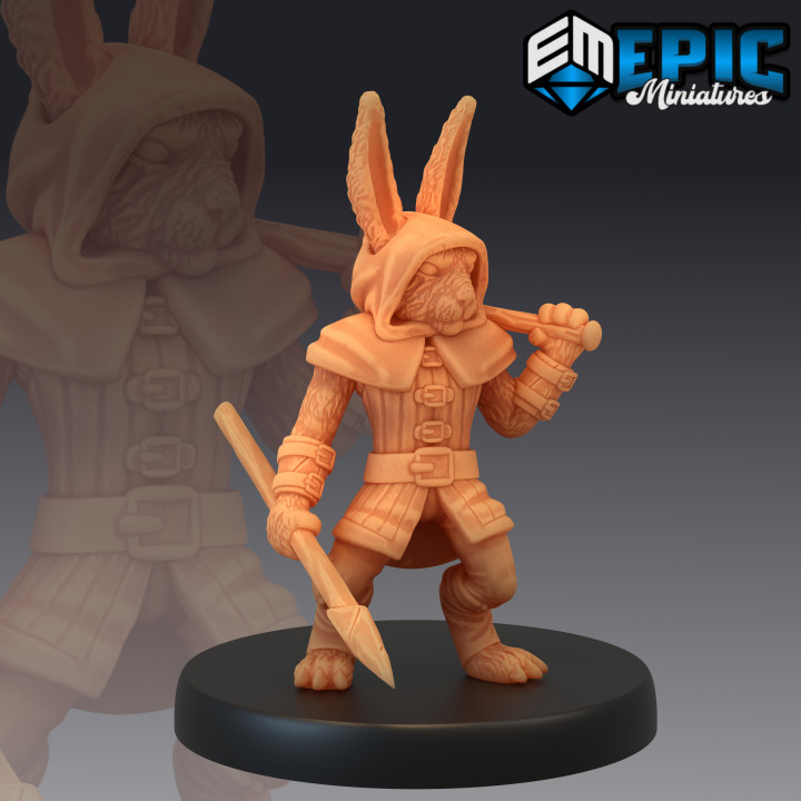 3D Printable Bunny Army Set / Rabbit Warrior / Rodent Collection by ...