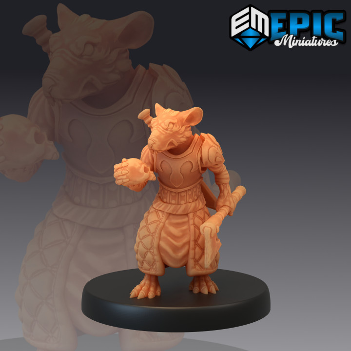 3D Printable Rat Folk Set / Ratfolk Army / Rodent Bandit by Epic-Miniatures
