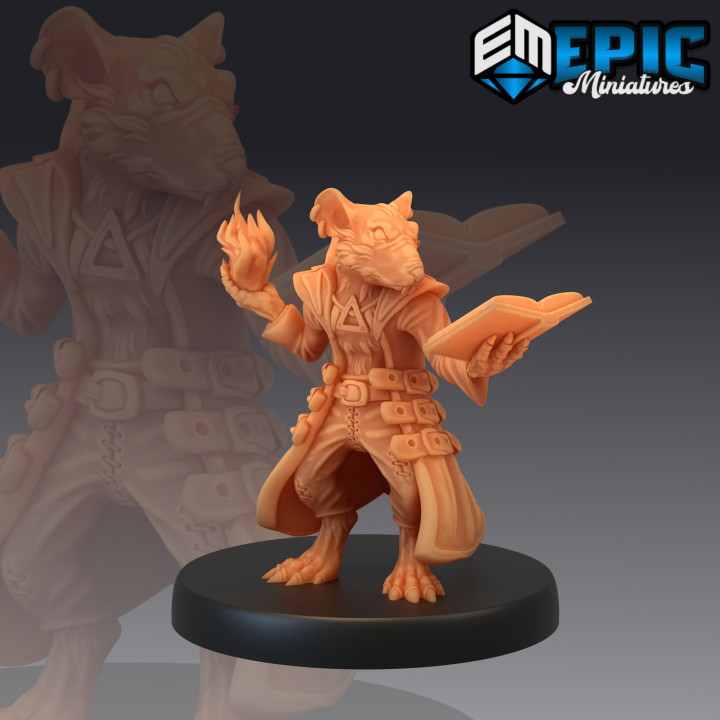 3D Printable Rat Folk Set / Ratfolk Army / Rodent Bandit by Epic-Miniatures