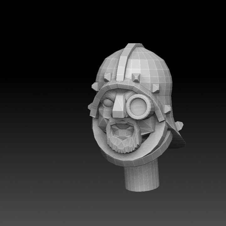 3D Printable Dwarf Head Megapack by Sharedog Miniatures