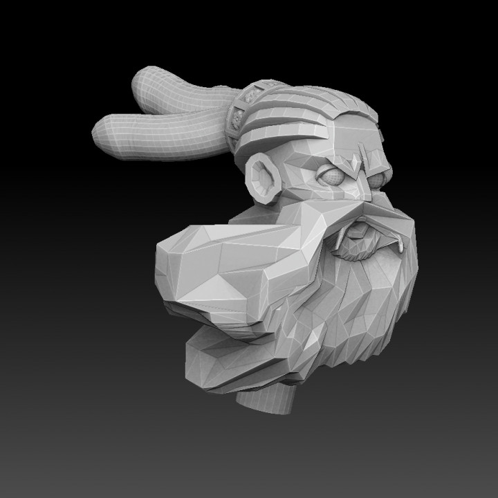 3D Printable Dwarf Head Megapack by Sharedog Miniatures