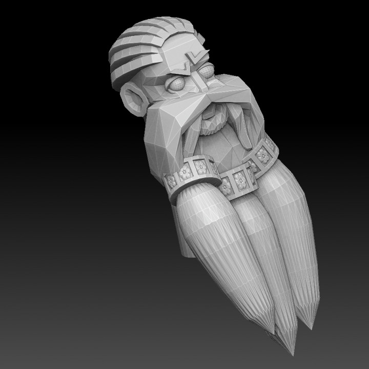 3D Printable Dwarf Head Megapack by Sharedog Miniatures