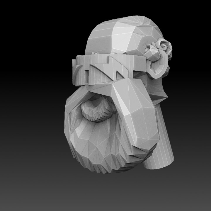 3D Printable Dwarf Head Megapack by Sharedog Miniatures