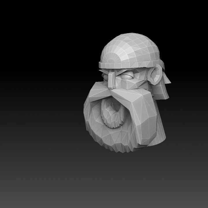 3D Printable Dwarf Head Megapack by Sharedog Miniatures