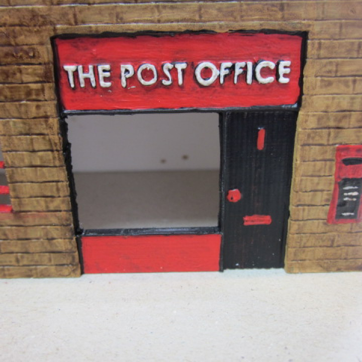 3D Printable Post Office Building ( Model Railways) by Arif Sethi